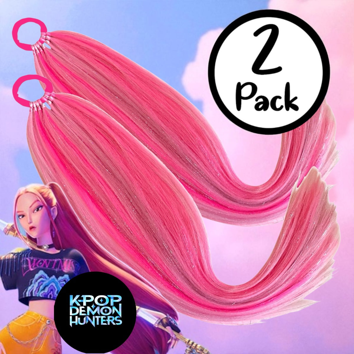 Mira KPop Demon Hunters Ponytail Set – Magic Manes Hair Extensions