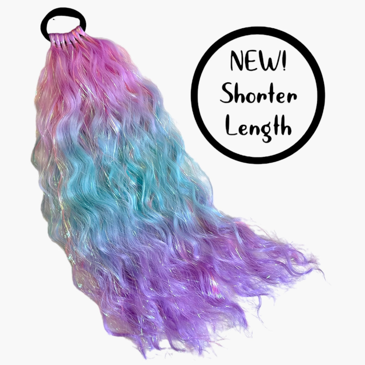 Malibu Short Wavy Shimmer Tail – Magic Manes Hair Extensions