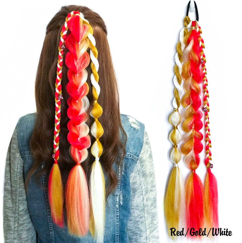 Team Colors Braided Ponytail – Magic Manes Hair Extensions